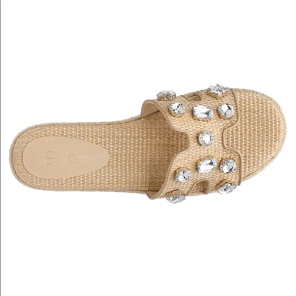 Jessica Simpson | Shoes | Jessica Simpson Rhinestone Slides | Poshmark